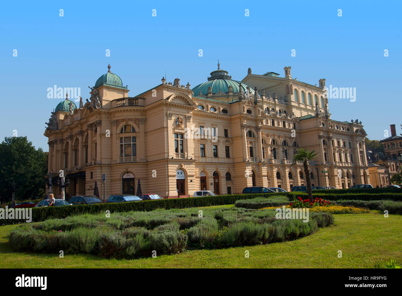 The old Opera House now a theatre in the city of Krakow In poland Stock ...