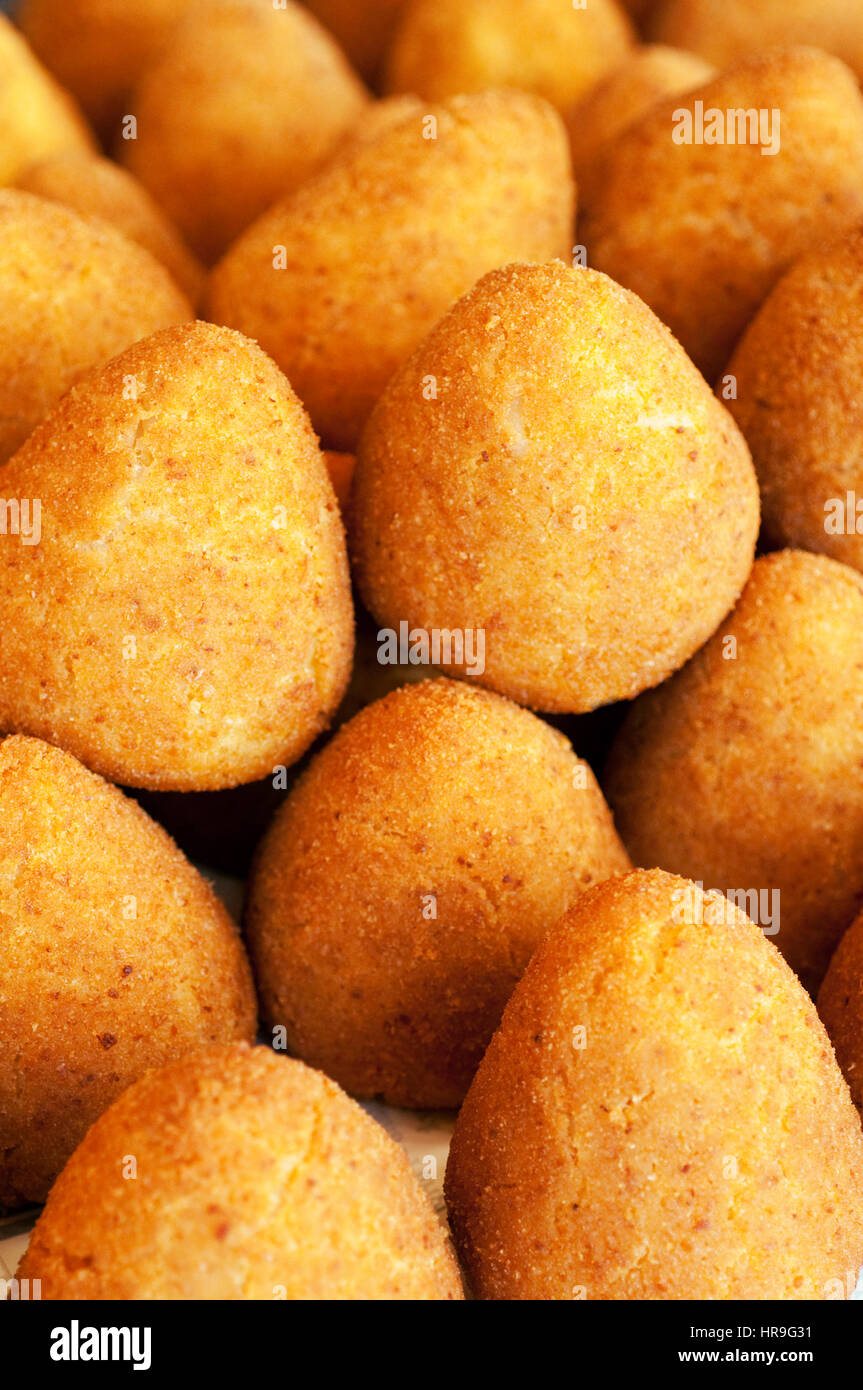 Italy, Sicily, Arancini Typical Croquettes with Rice Stock Photo - Alamy