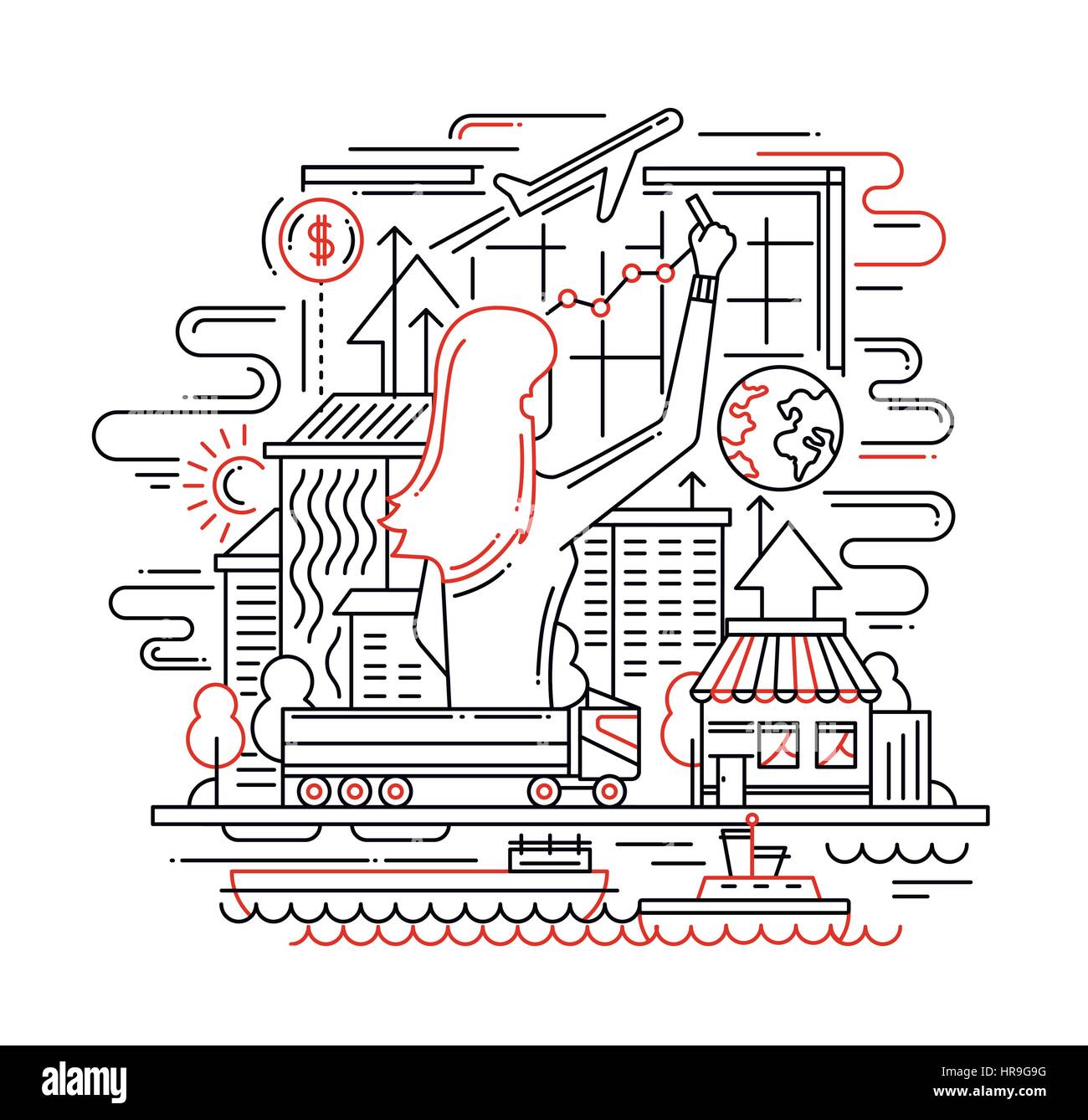 Process line Cut Out Stock Images & Pictures - Alamy