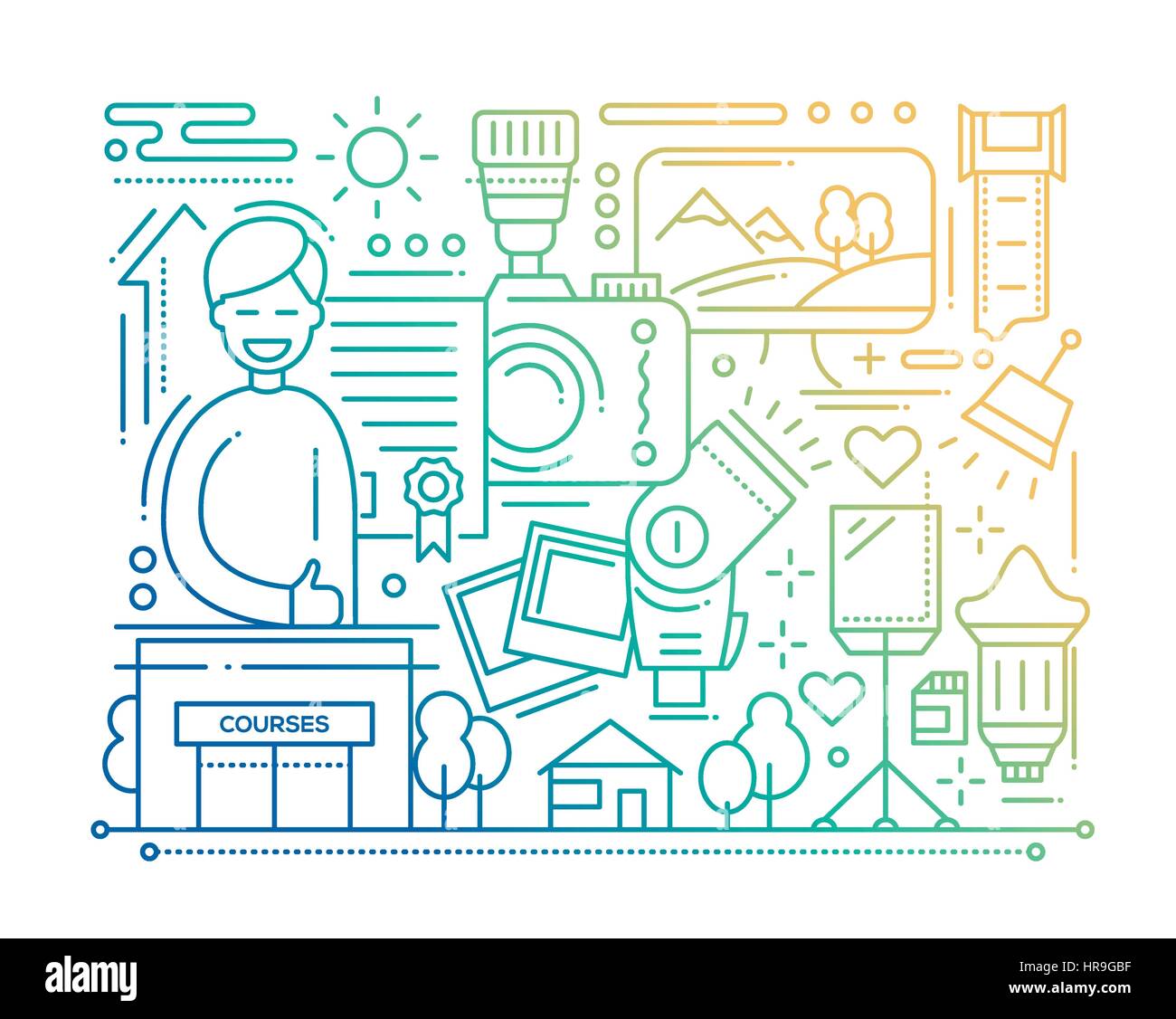 Webinar city Stock Vector Images - Alamy
