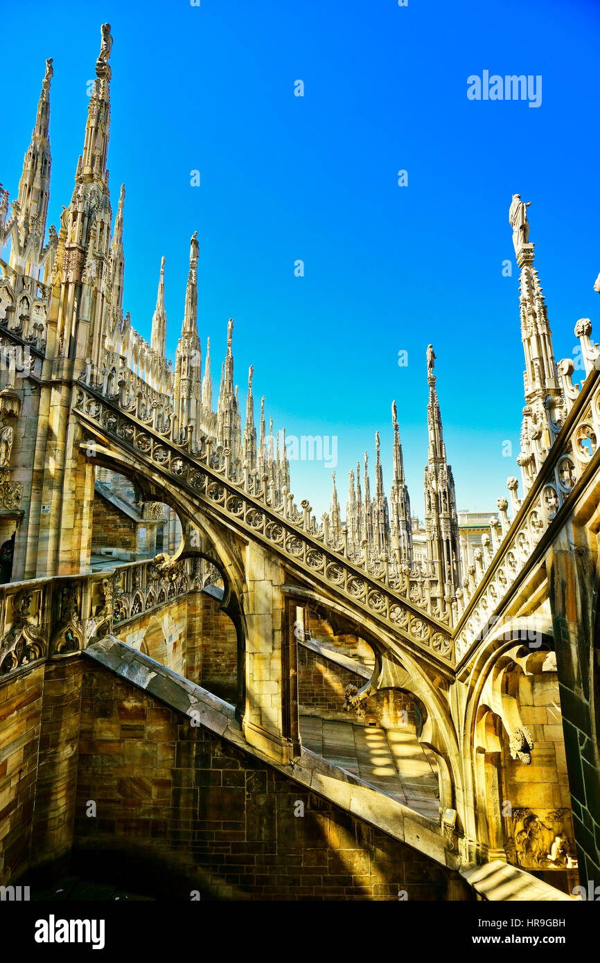 View of the Milan Cathedral in a sunny day in Milan Stock Photo - Alamy