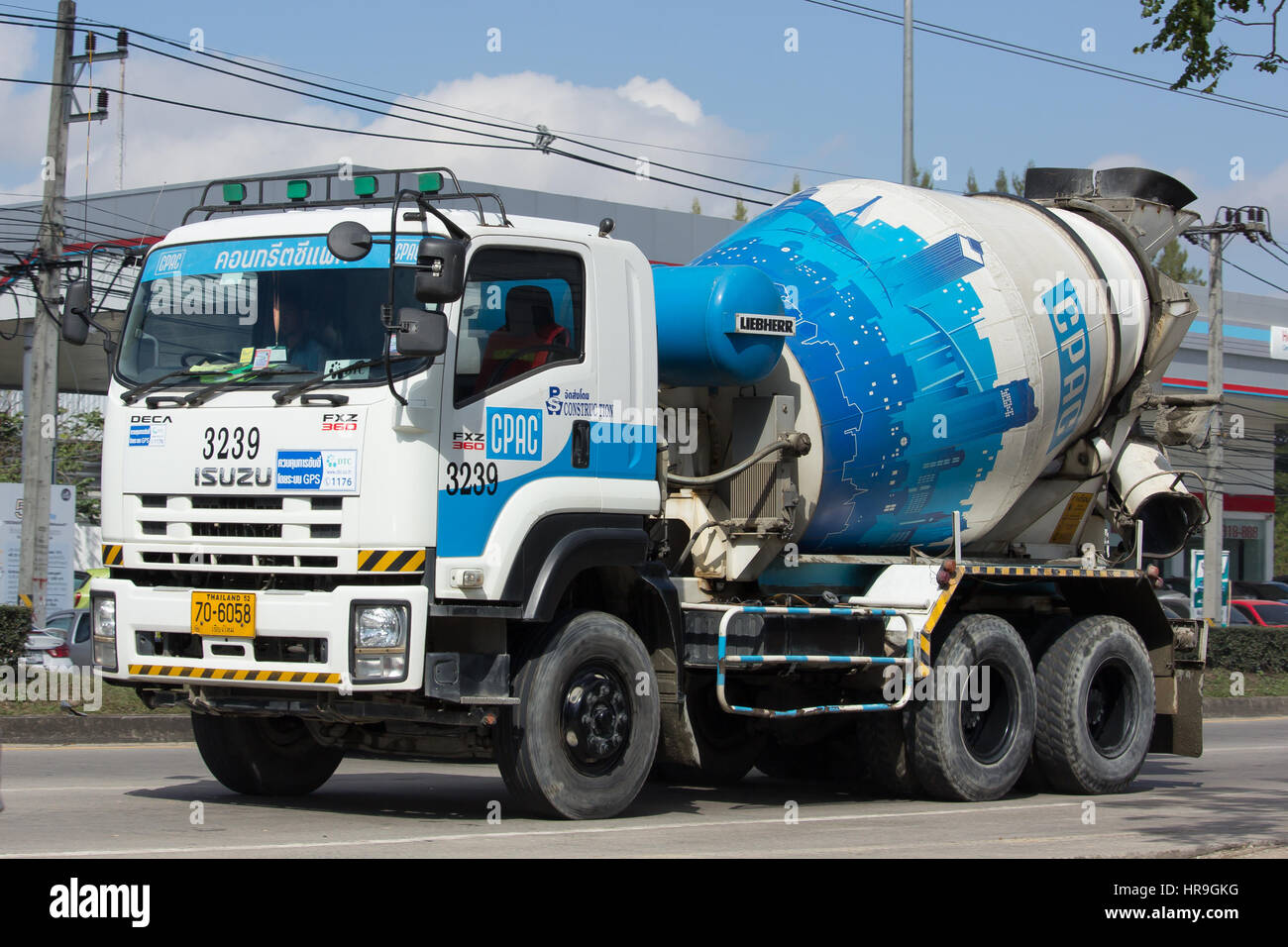 CHIANG MAI, THAILAND -JANUARY 13 2017: Concrete truck of CPAC Concrete ...