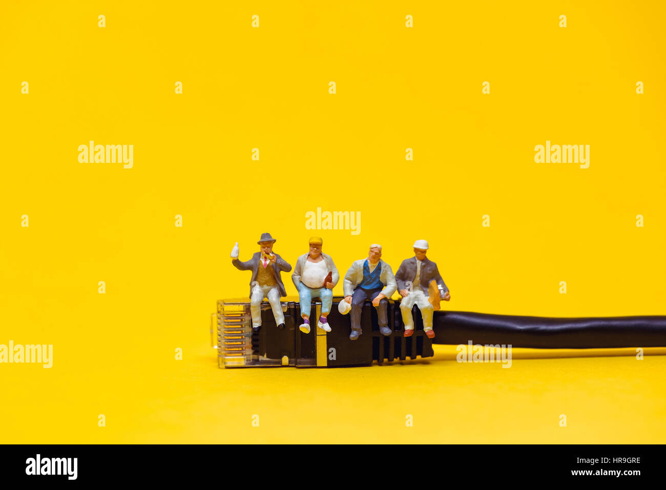 Team of technicians having a break. Technology concept Stock Photo - Alamy