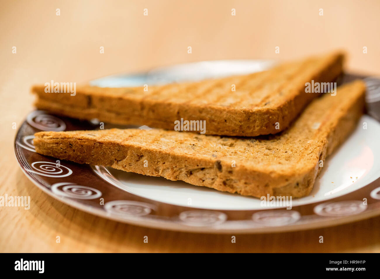 Two bread hot toasts Stock Photo - Alamy