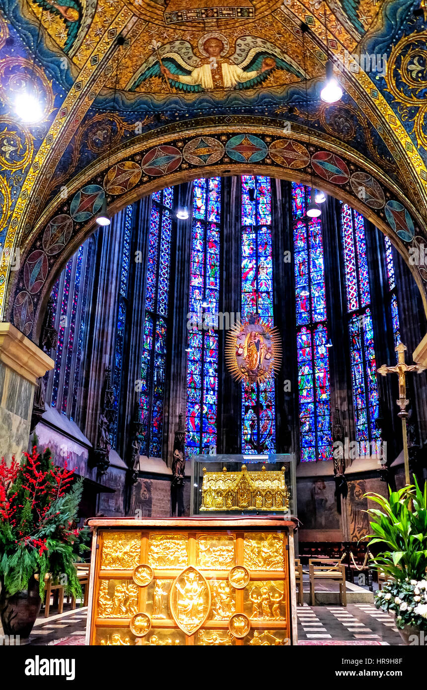 AACHEN, GERMANY-DECEMBER 15, 2014: The Aachen Cathedral, also High ...