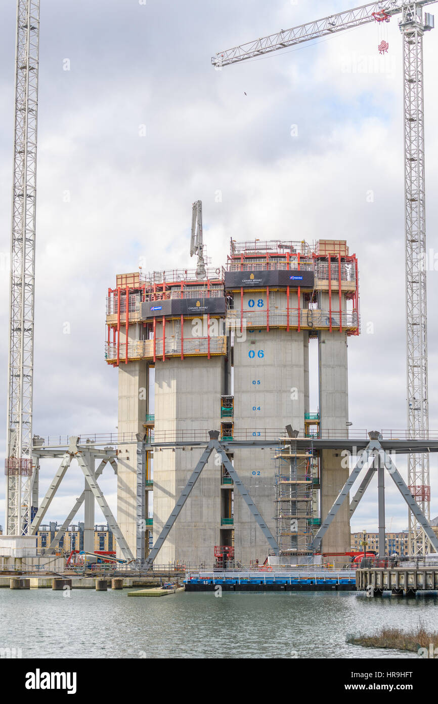 Newfoundland residential building at Canary Wharf, London, one of the ...