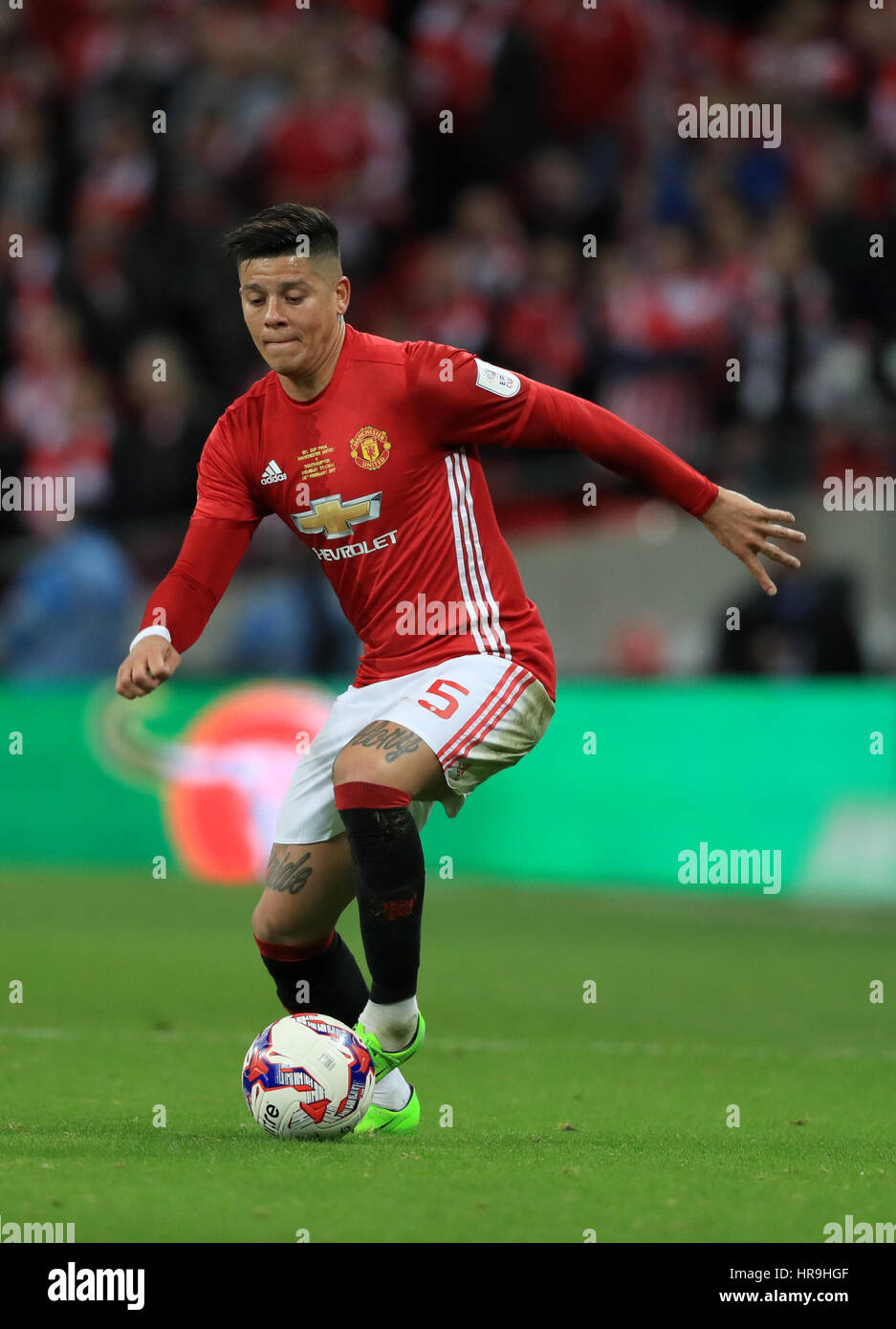 Manchester United's Marcos Rojo Stock Photo - Alamy