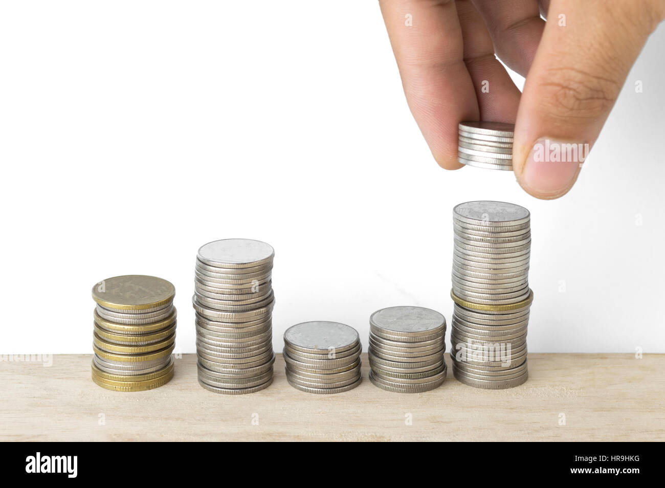 Stack Of Silver Coins