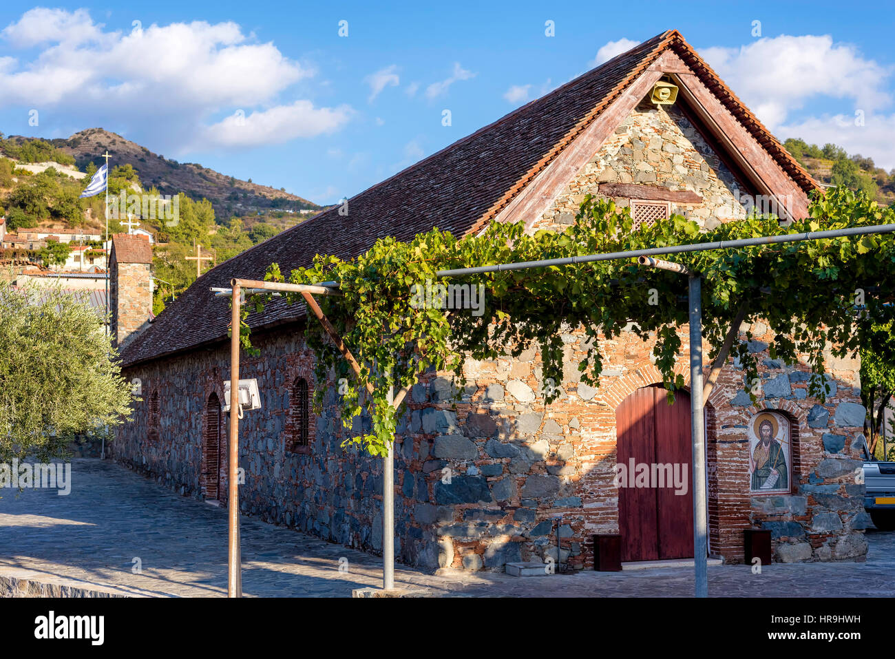 The Church Timiou Prodromou at Agros village. Limassol District, Cyprus ...