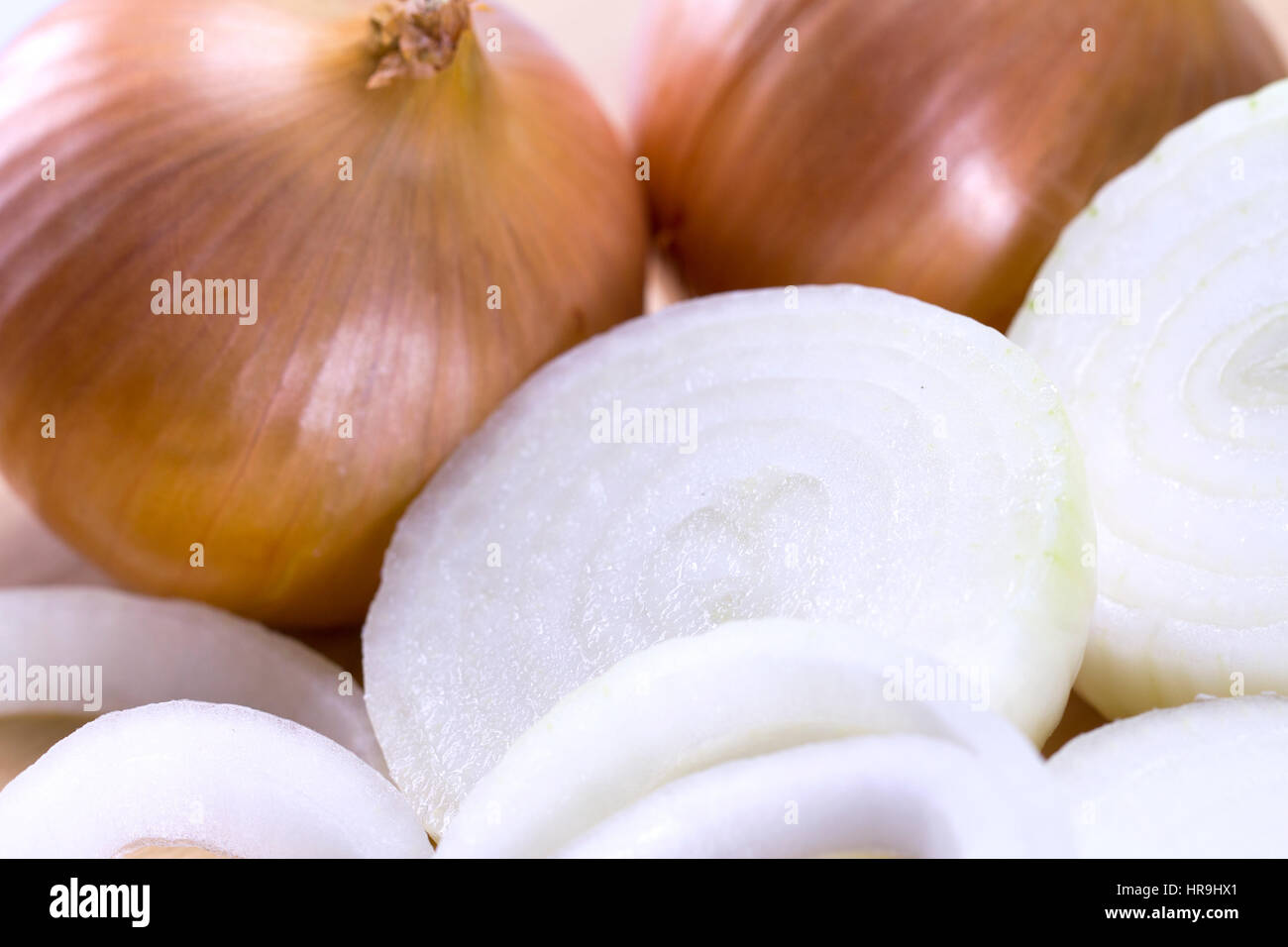 Fresh sliced onion Stock Photo - Alamy