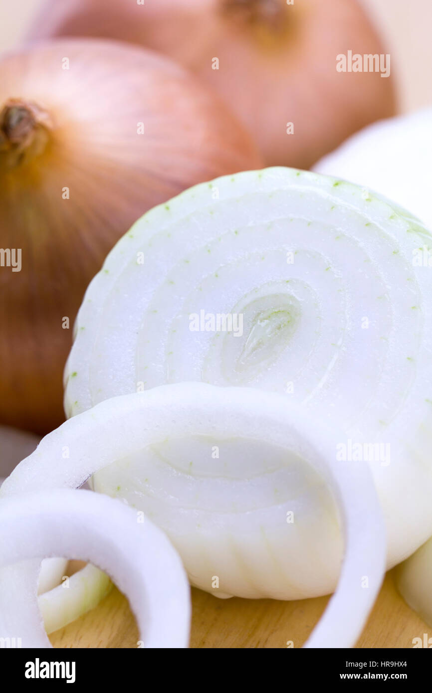 Fresh sliced onion Stock Photo - Alamy