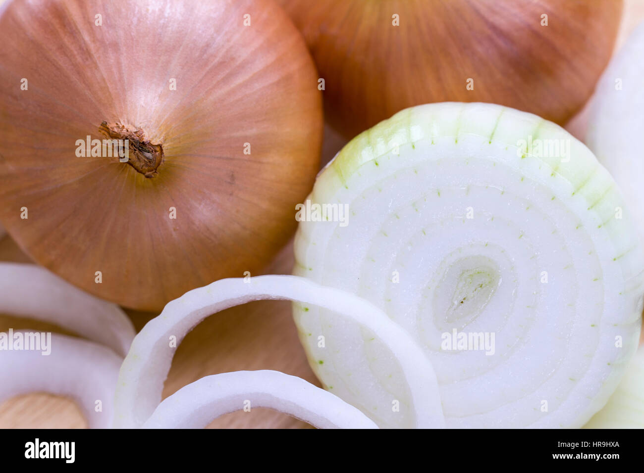 Fresh sliced onion Stock Photo - Alamy