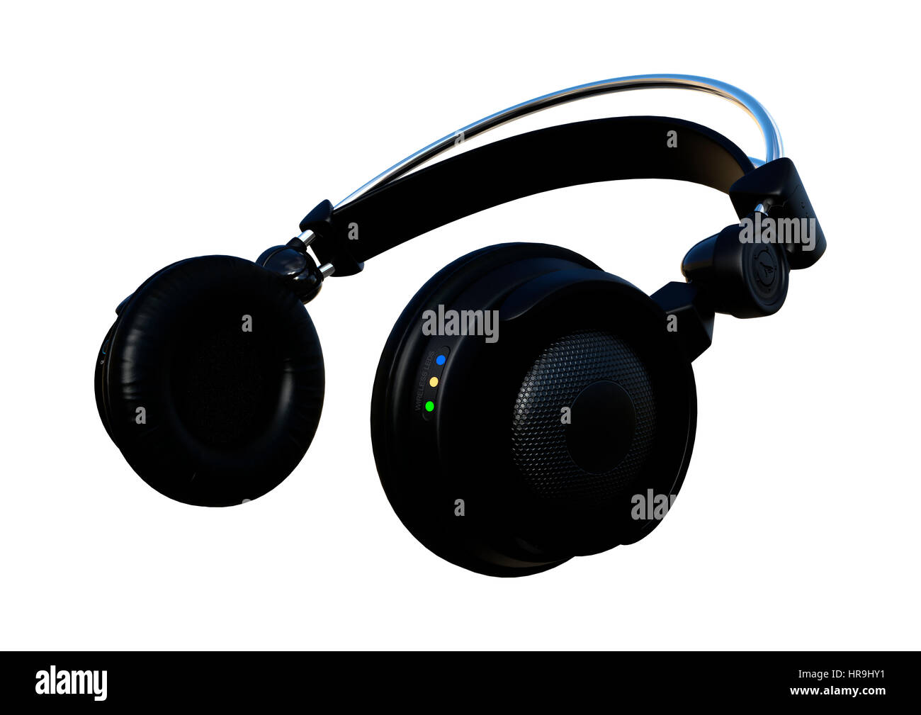 3D rendering of DJ Headphones isolated on white background Stock Photo ...