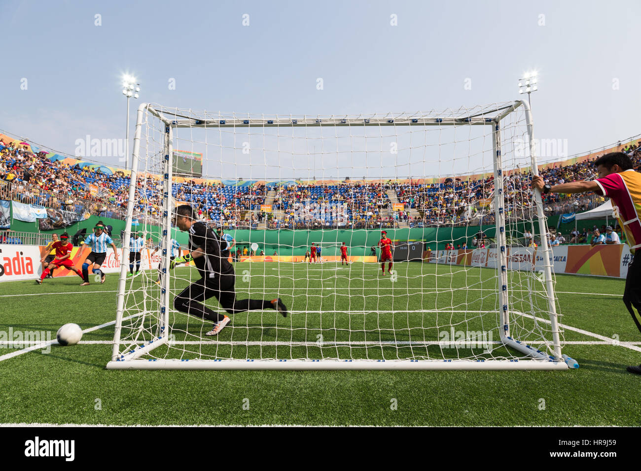 Rio 2016 Paralympic Games - blind soccer Stock Photo - Alamy