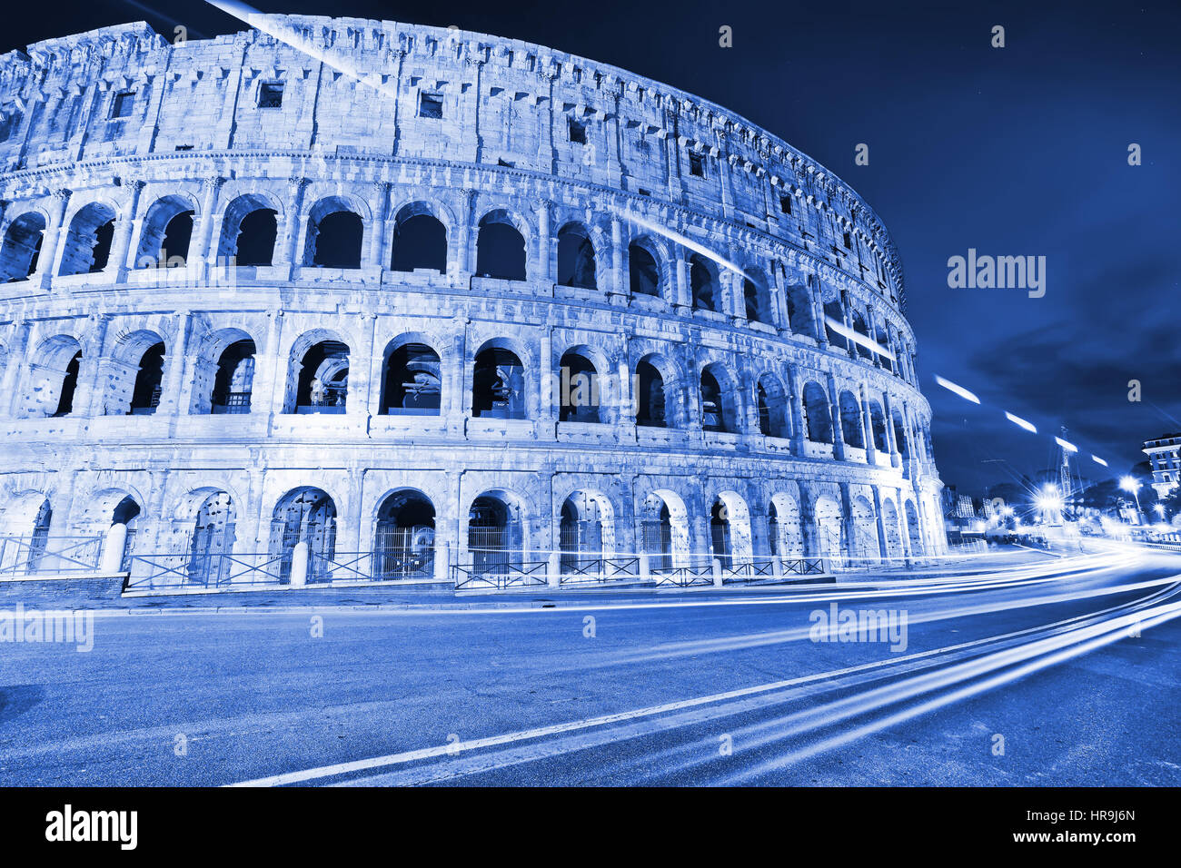 View of Colosseum at night in Rome, Italy Stock Photo - Alamy