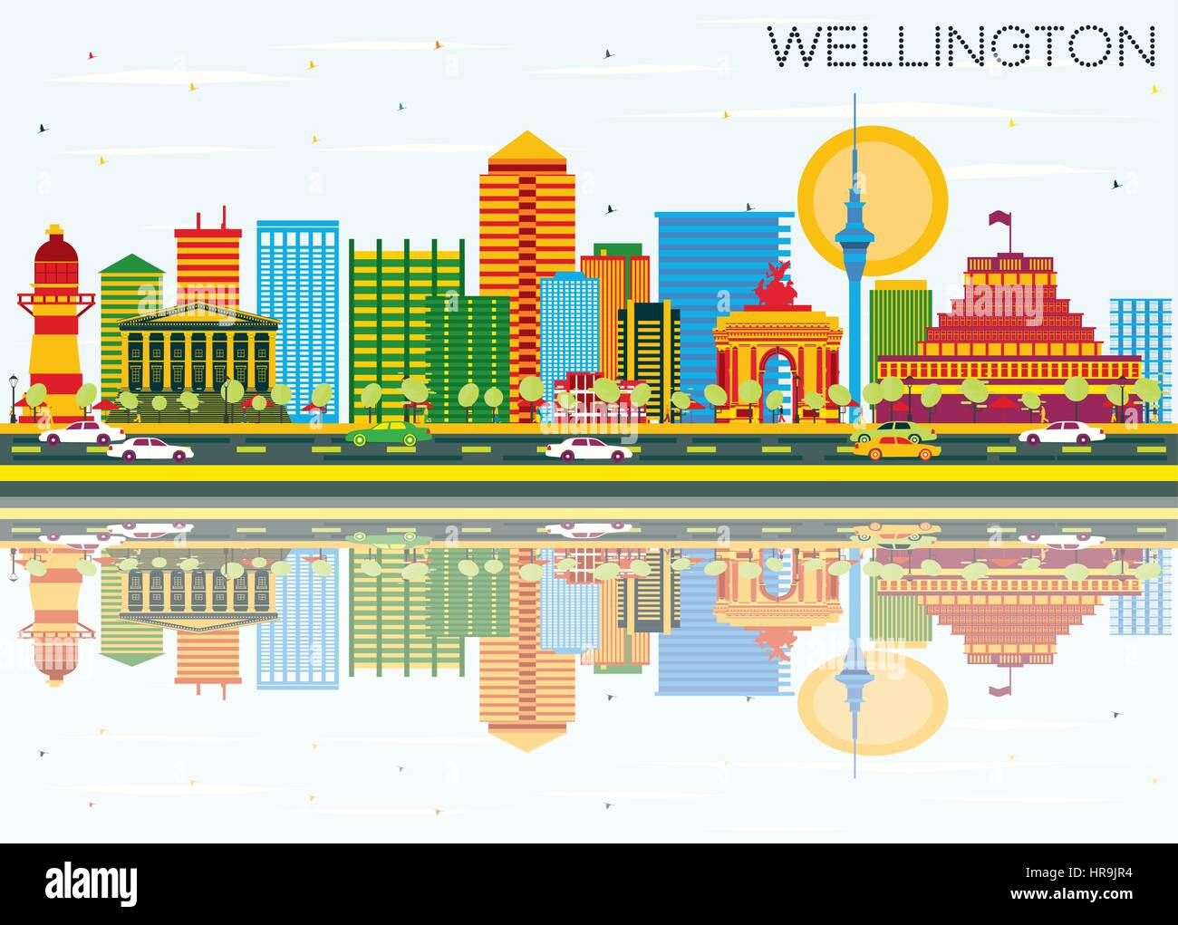 Wellington building Stock Vector Images - Alamy