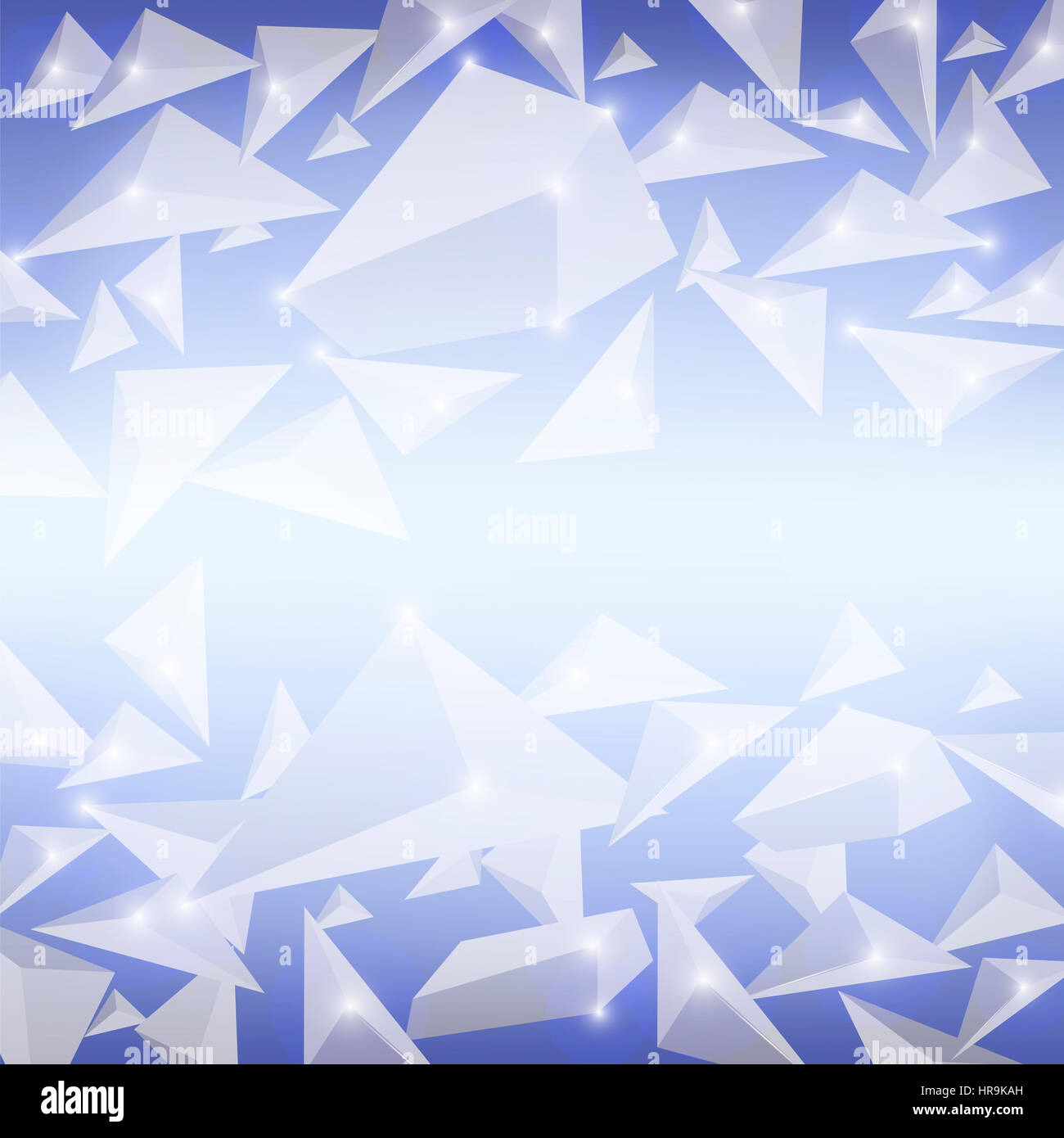 Blue Crystal Pattern. Explosion of Particles. Abstract Parts Background ...