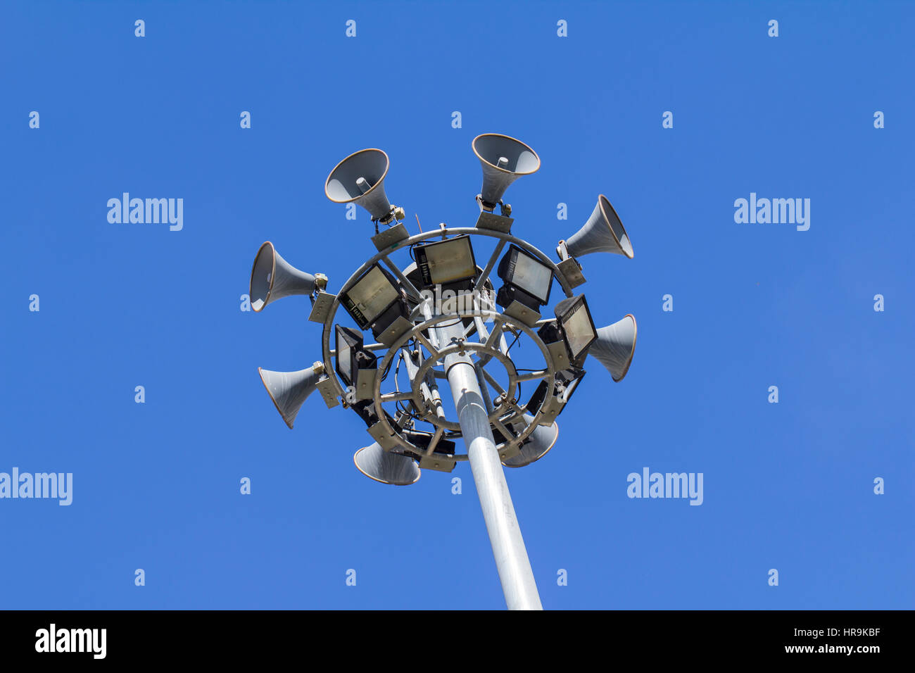 Public announcement speakers hi-res stock photography and images - Alamy