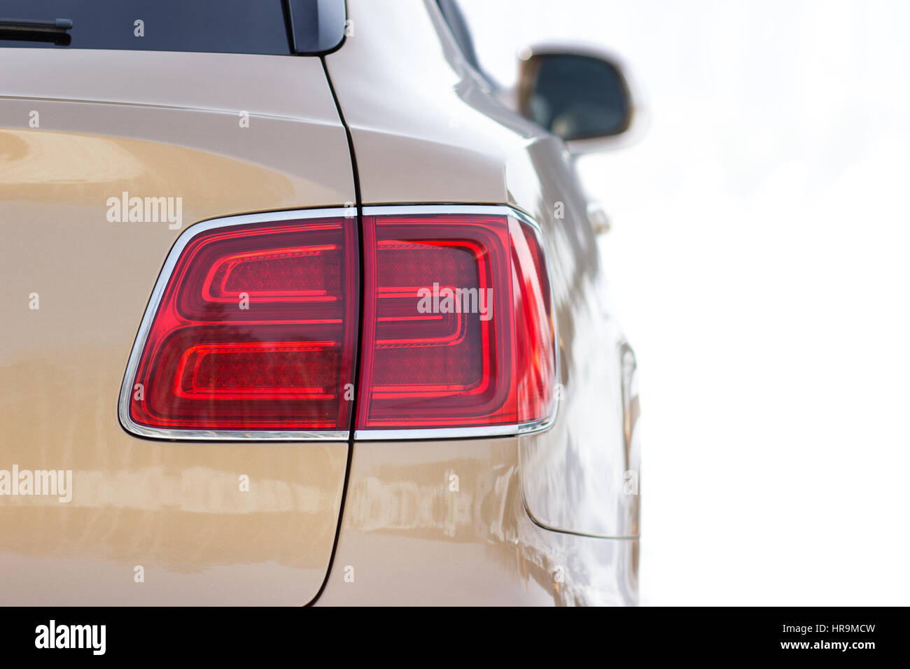 Rear premium car flashlight, isolated white Stock Photo - Alamy