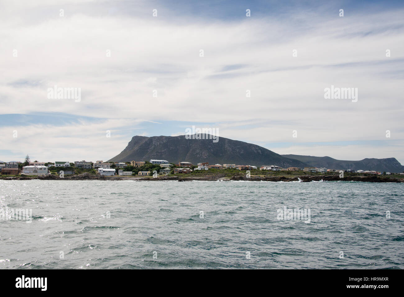 Looking towards the town of Kleinbaai from offshore Stock Photo - Alamy