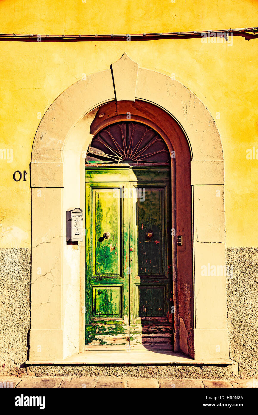 Traditional old painted door.,Colorful textured image of european ...
