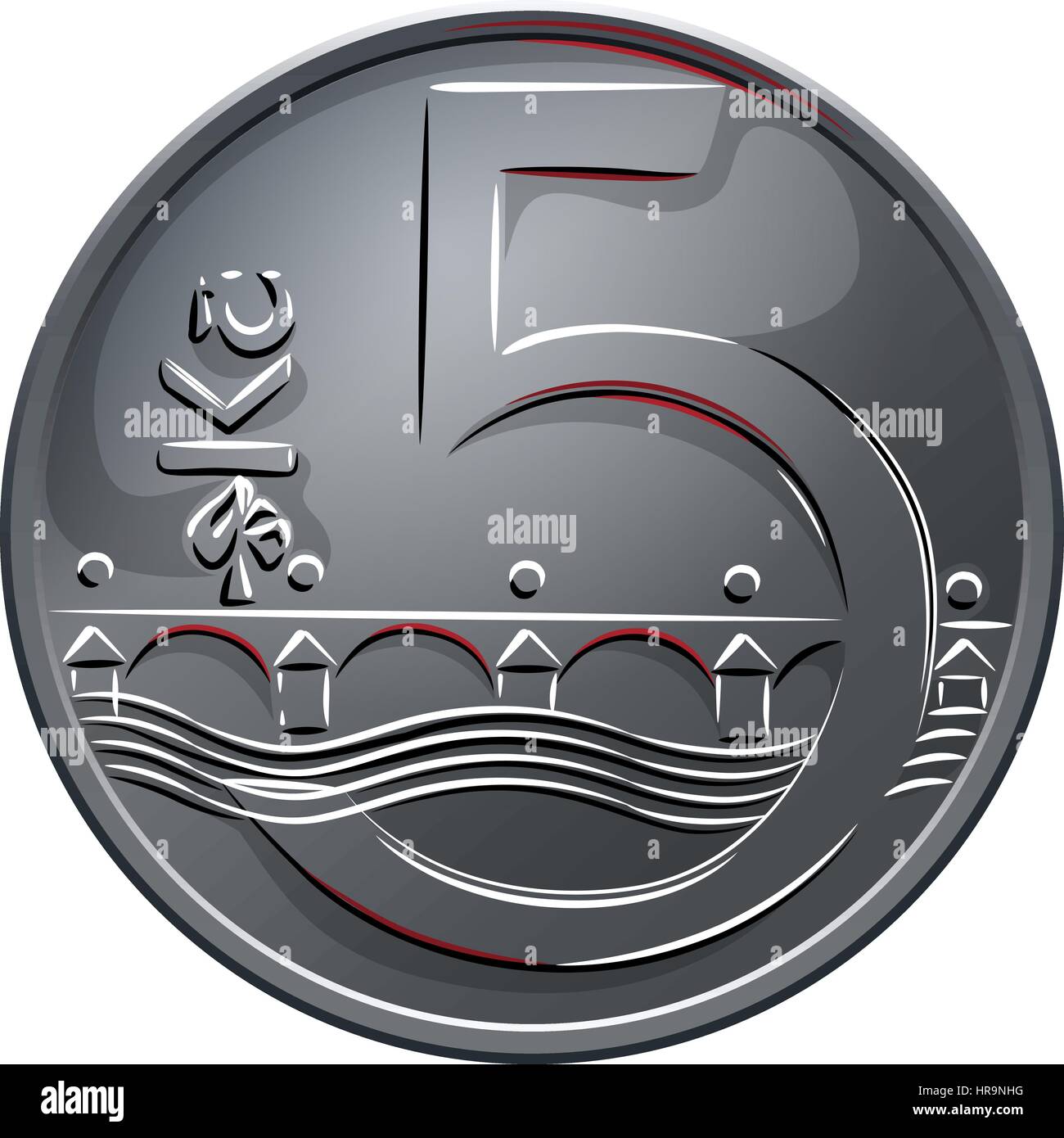 As coin reverse Stock Vector Images - Alamy