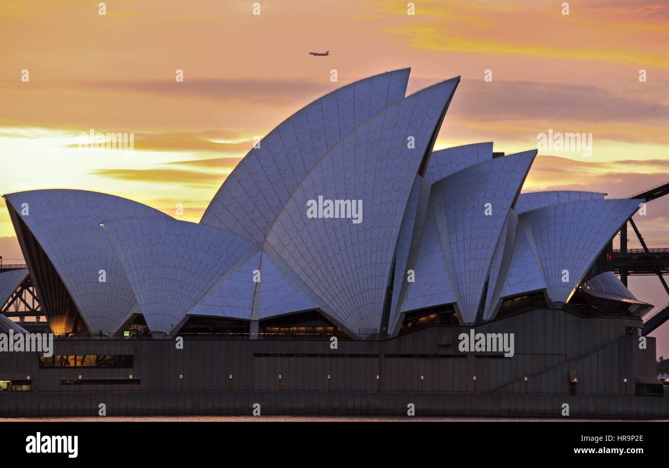 Iconic Opera House Exterior in the Harbor of Sydney, Australia With ...