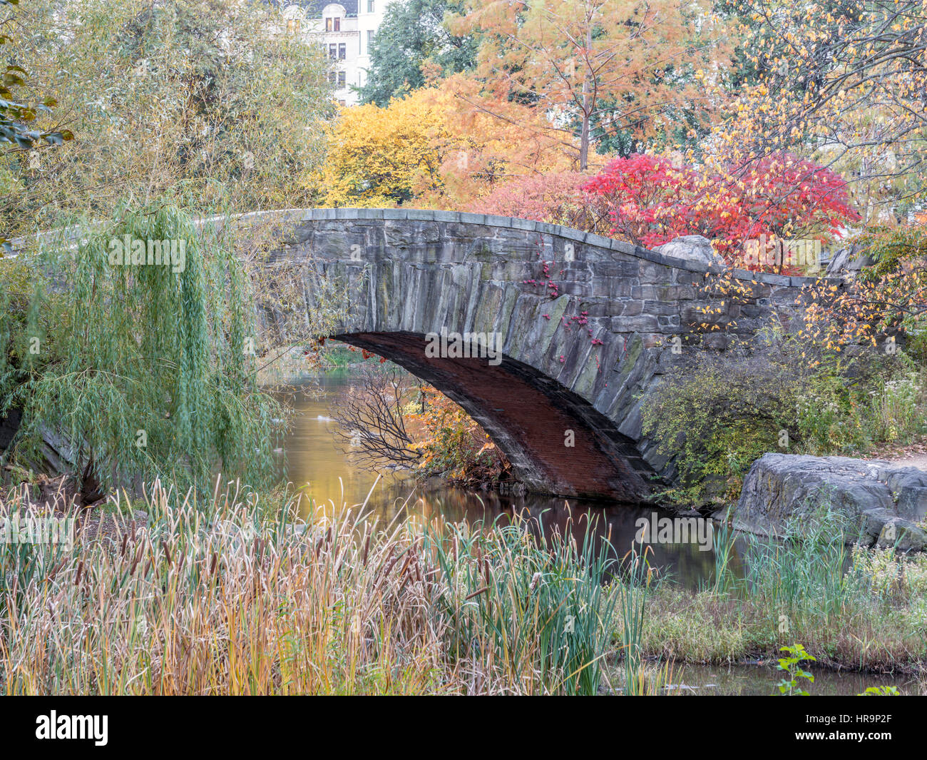 Gapstow Bridge is one of the icons of Central Park, Manhattan in New ...