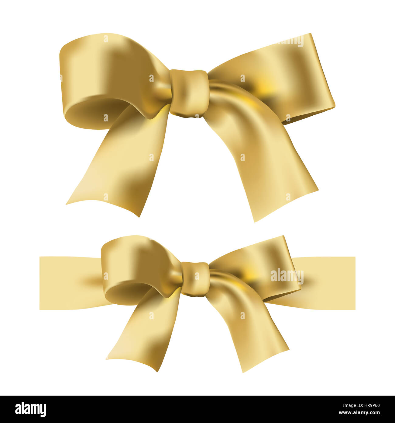 Gold Ribbon Bow Png