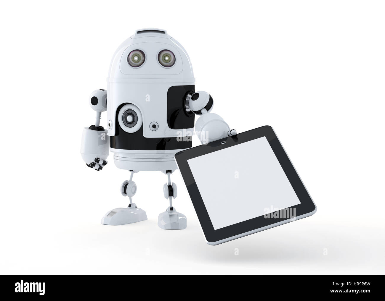 Robot Holding Tablet Hand High Resolution Stock Photography and Images ...