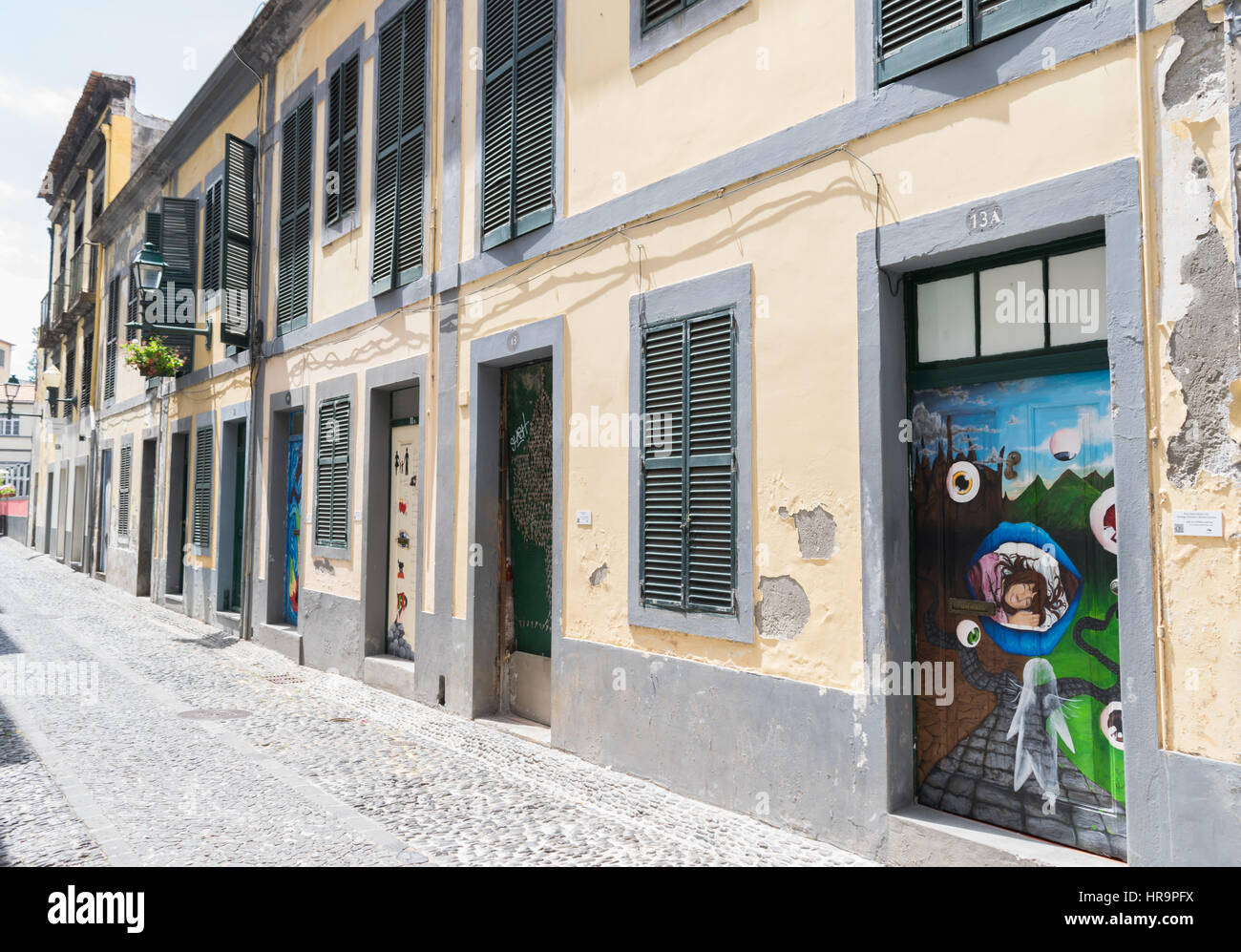 Unique doors, Funchal, Madeira, Portugal Europe Stock Photo - Alamy