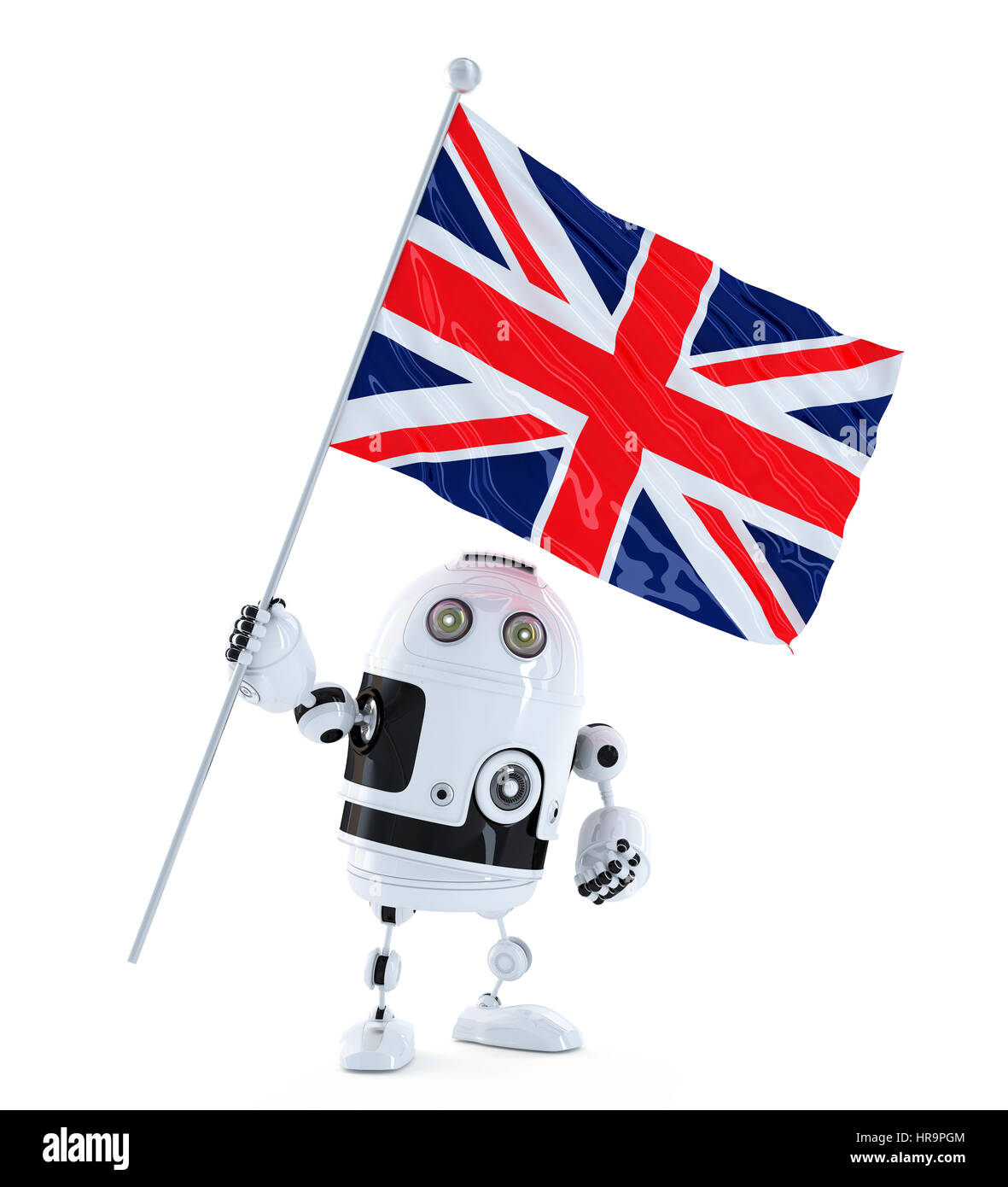 Cartoon man waving white flag hi-res stock photography and images - Alamy