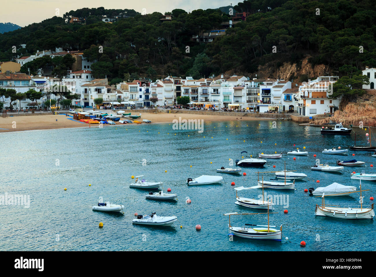Tamariu at sunset ,Costa Brava, Spain Stock Photo - Alamy