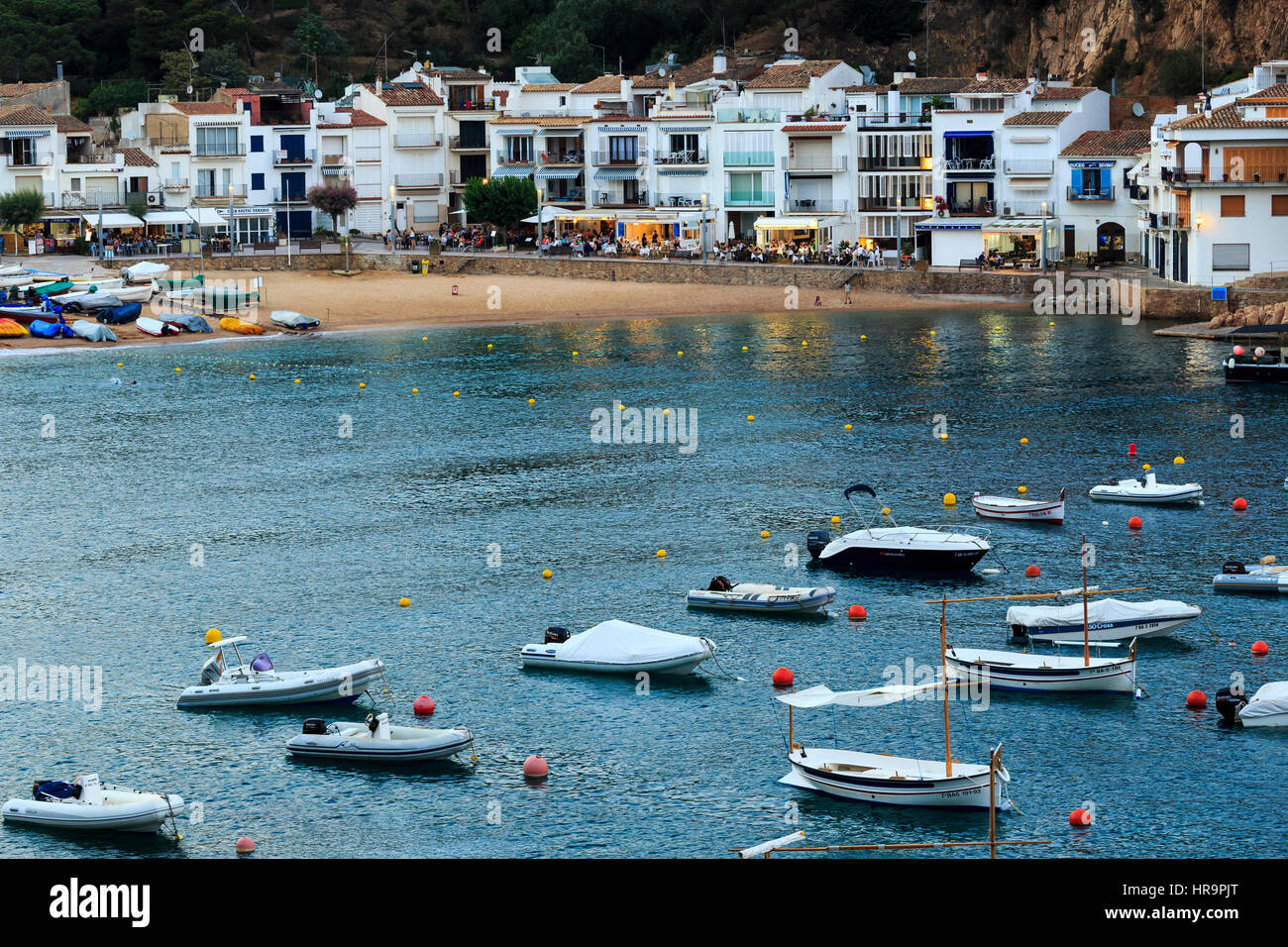 Tamariu at sunset ,Costa Brava, Spain Stock Photo - Alamy