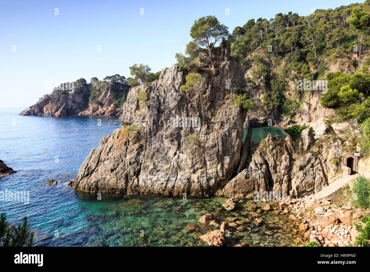 Coastline at Cap Roig, Llafranc, Costa Brava, Spain Stock Photo - Alamy