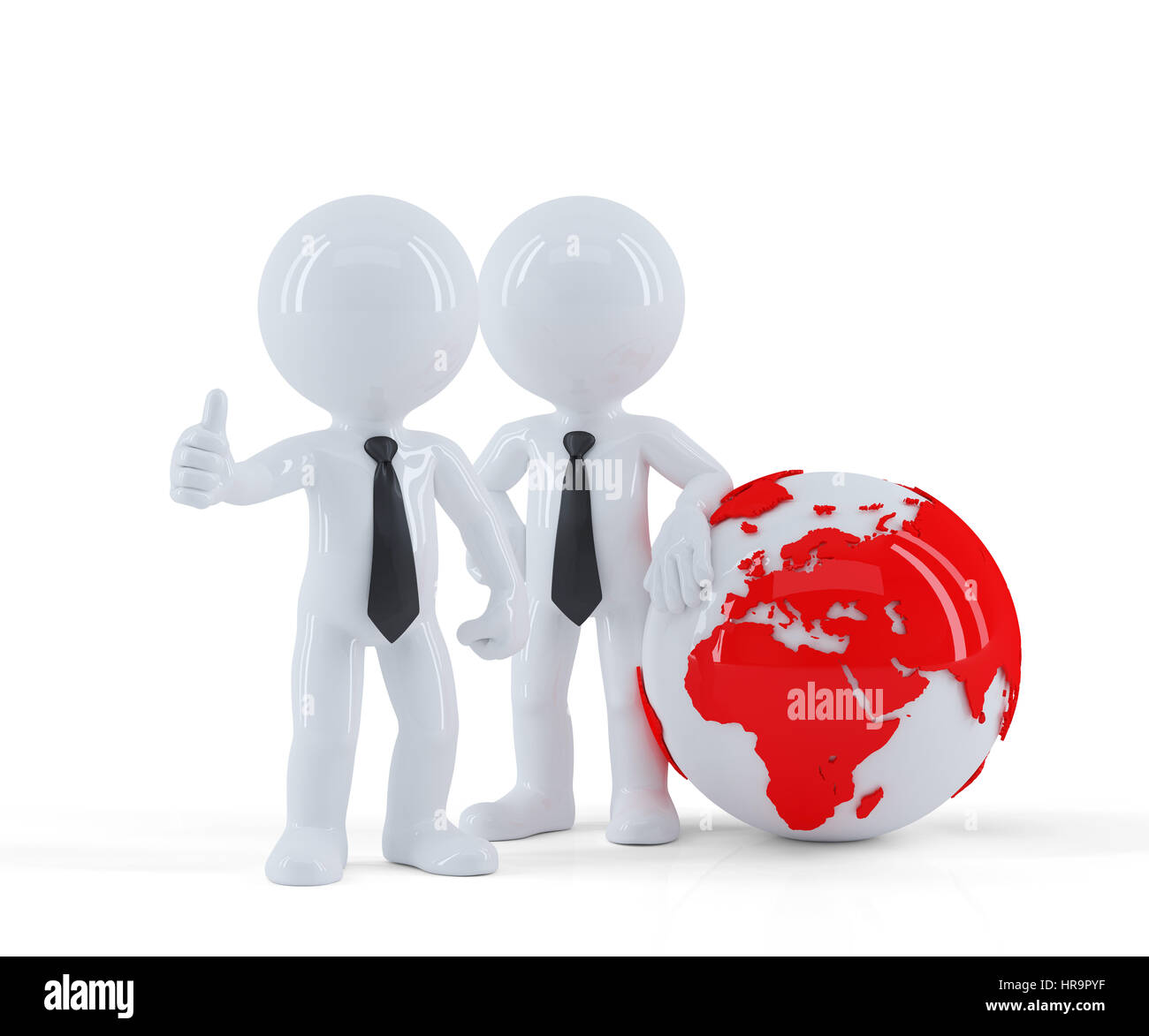 Business people standing global earth hi-res stock photography and ...
