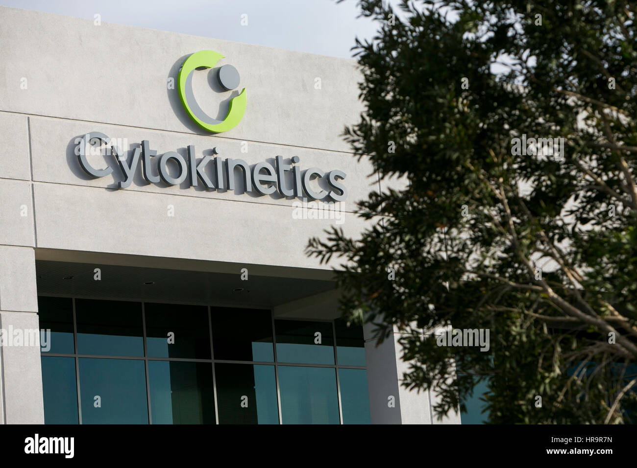 A logo sign outside of the headquarters of Cytokinetics in South San ...