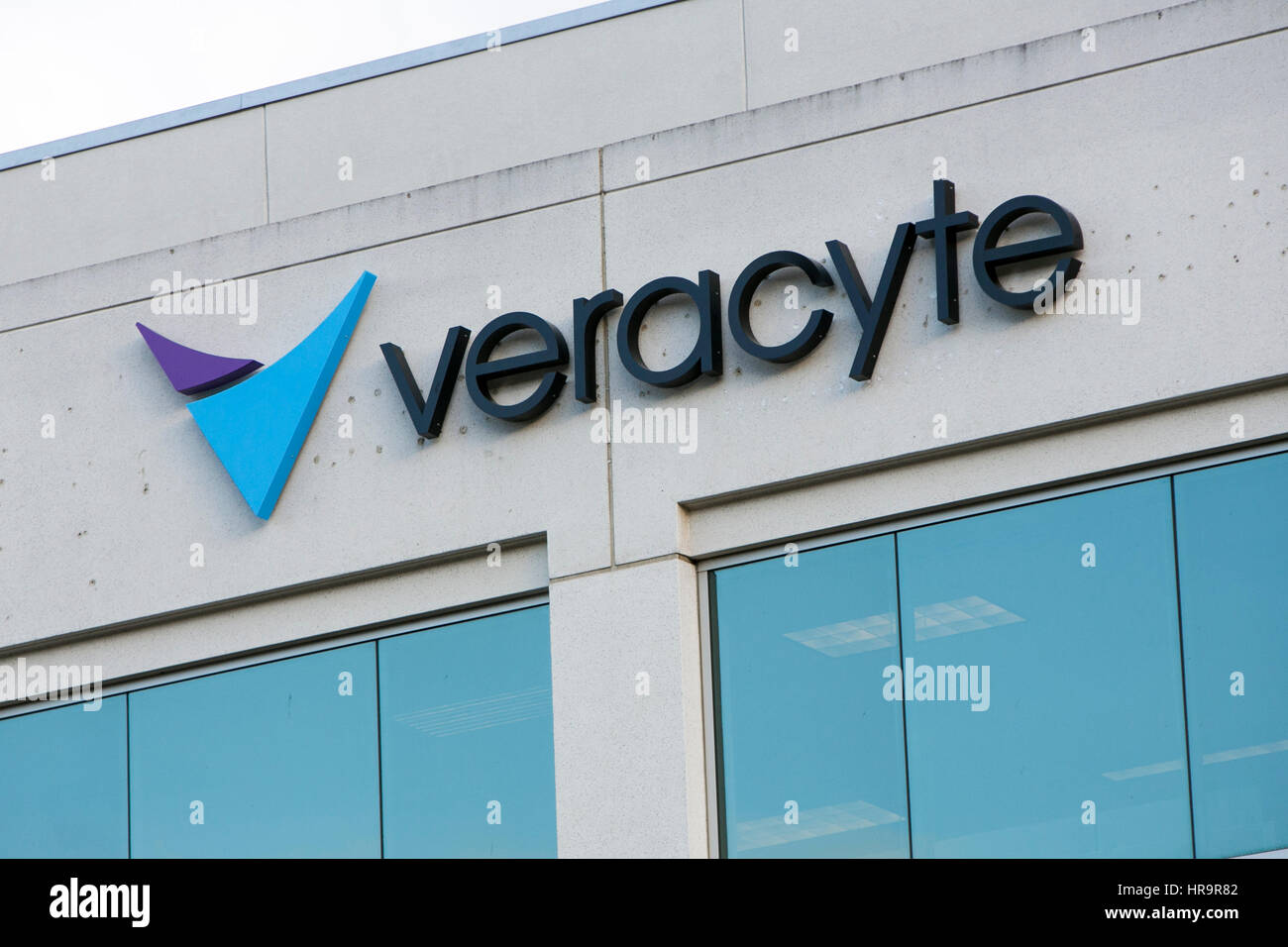 A logo sign outside of the headquarters of Veracyte in South San ...