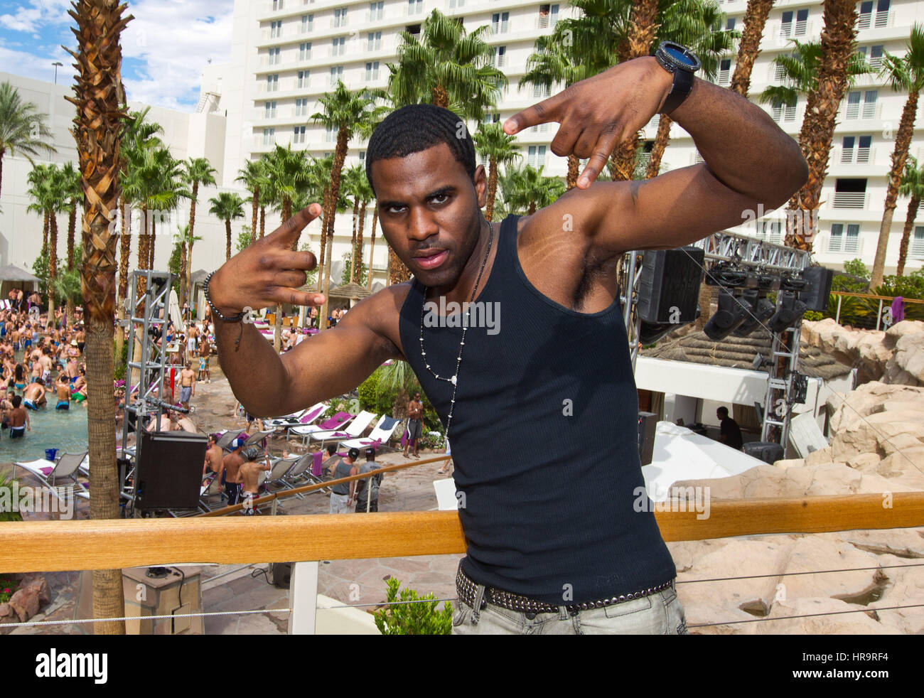 Jason Derulo hosts and performs at Revel Pool Party at Hard Rock Beach ...