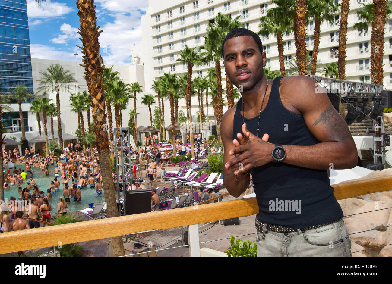 Jason Derulo hosts and performs at Revel Pool Party at Hard Rock Beach ...