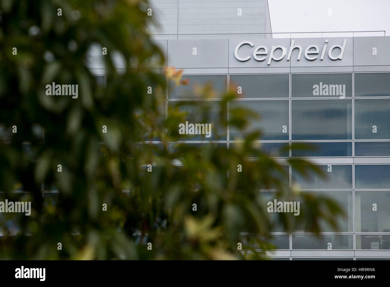 A logo sign outside of a facility occupied by Cepheid in Santa Clara ...