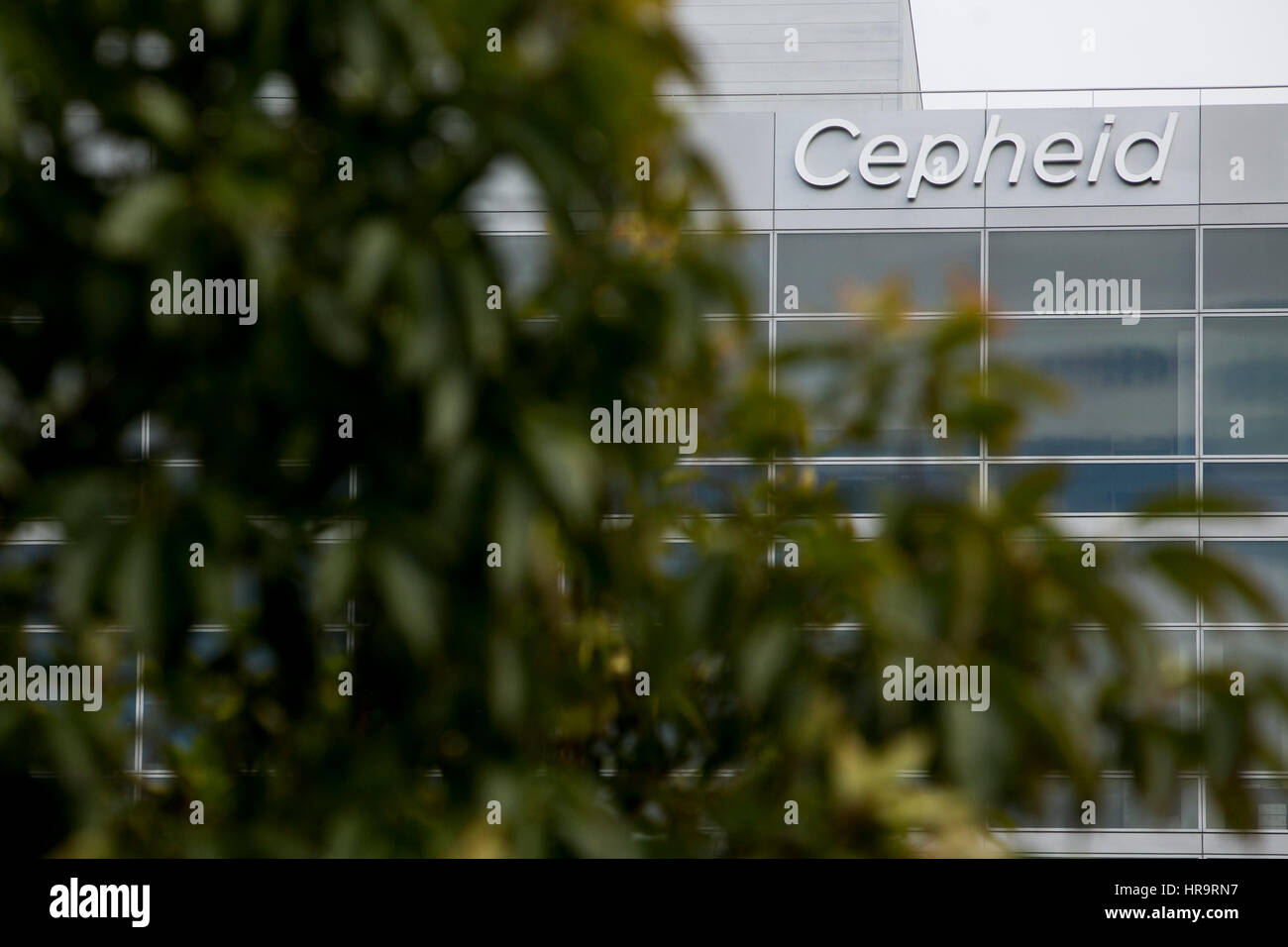 A logo sign outside of a facility occupied by Cepheid in Santa Clara ...