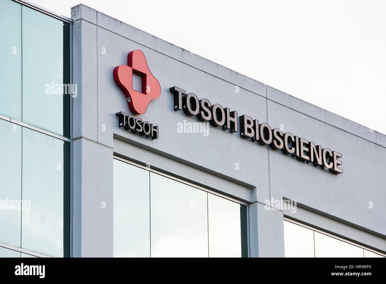 A logo sign outside of a facility occupied by Tosoh Bioscience in South San Francisco ...