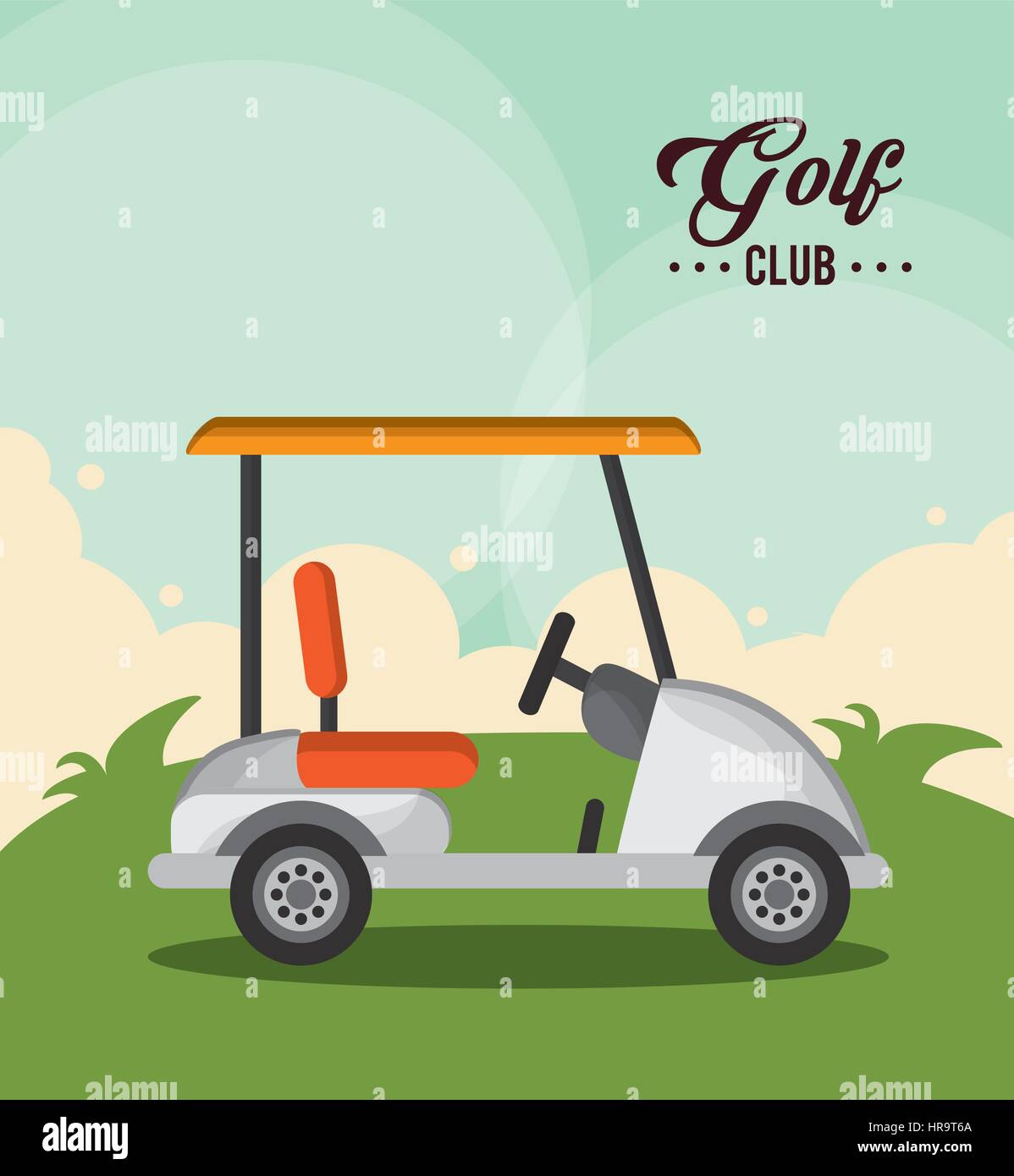 golf club car sport design Stock Vector Image & Art - Alamy