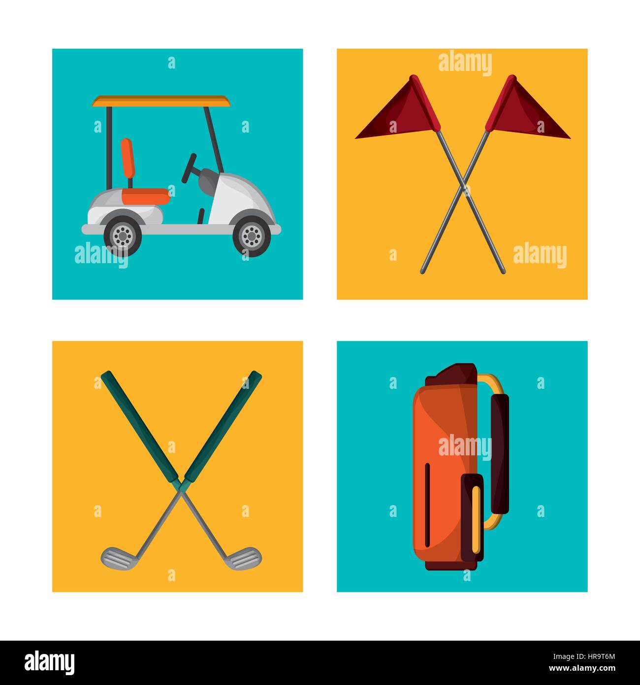 set golf equipment design Stock Vector Image & Art - Alamy