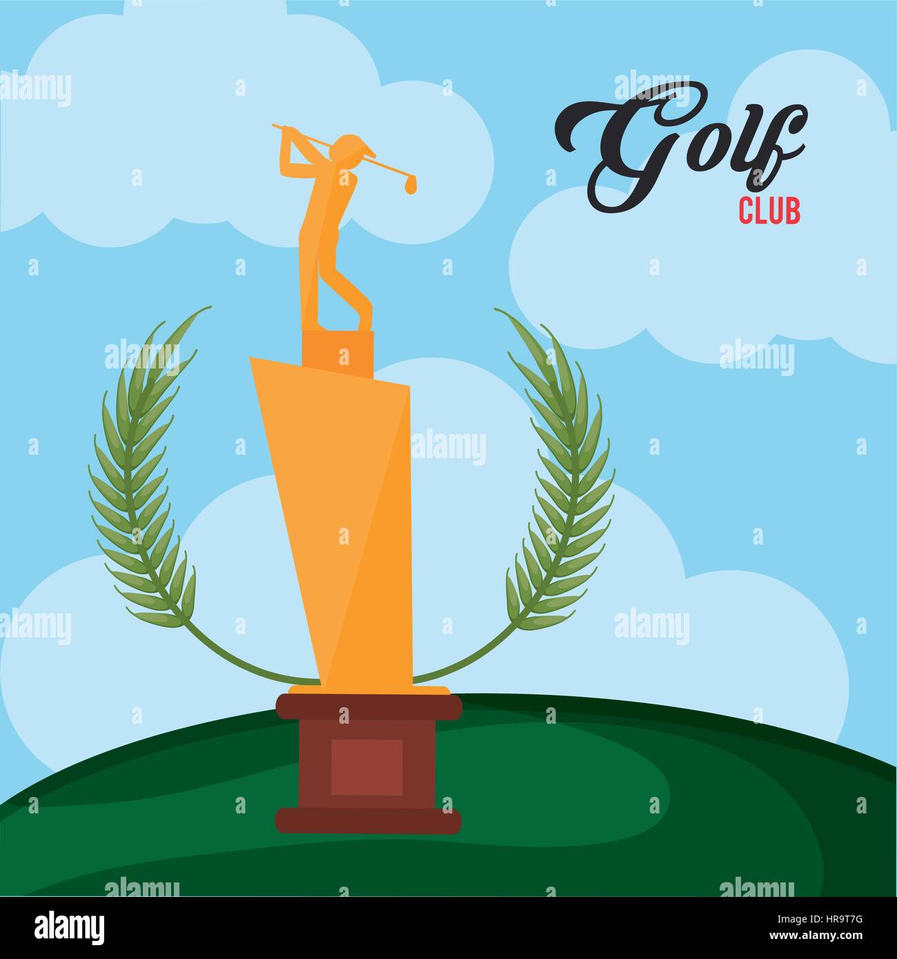Golf Club Championship Trophy Vector High Resolution Stock Photography ...