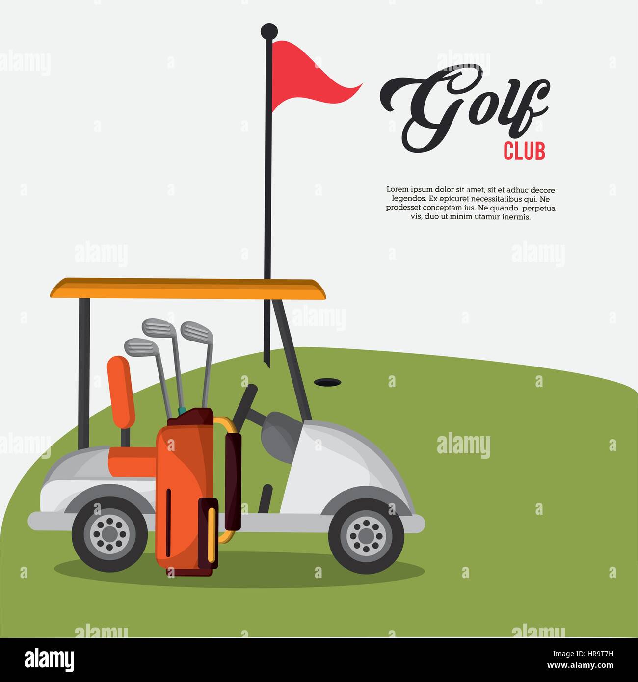Golf man car Stock Vector Images - Alamy