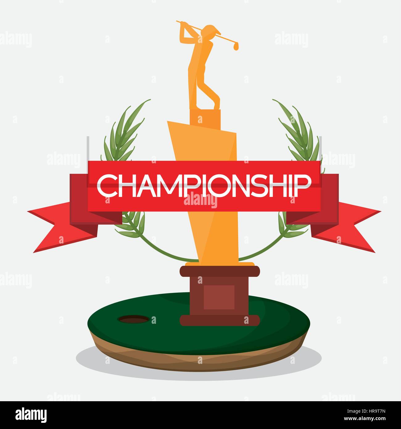 Golf Club Championship Trophy Vector High Resolution Stock Photography ...