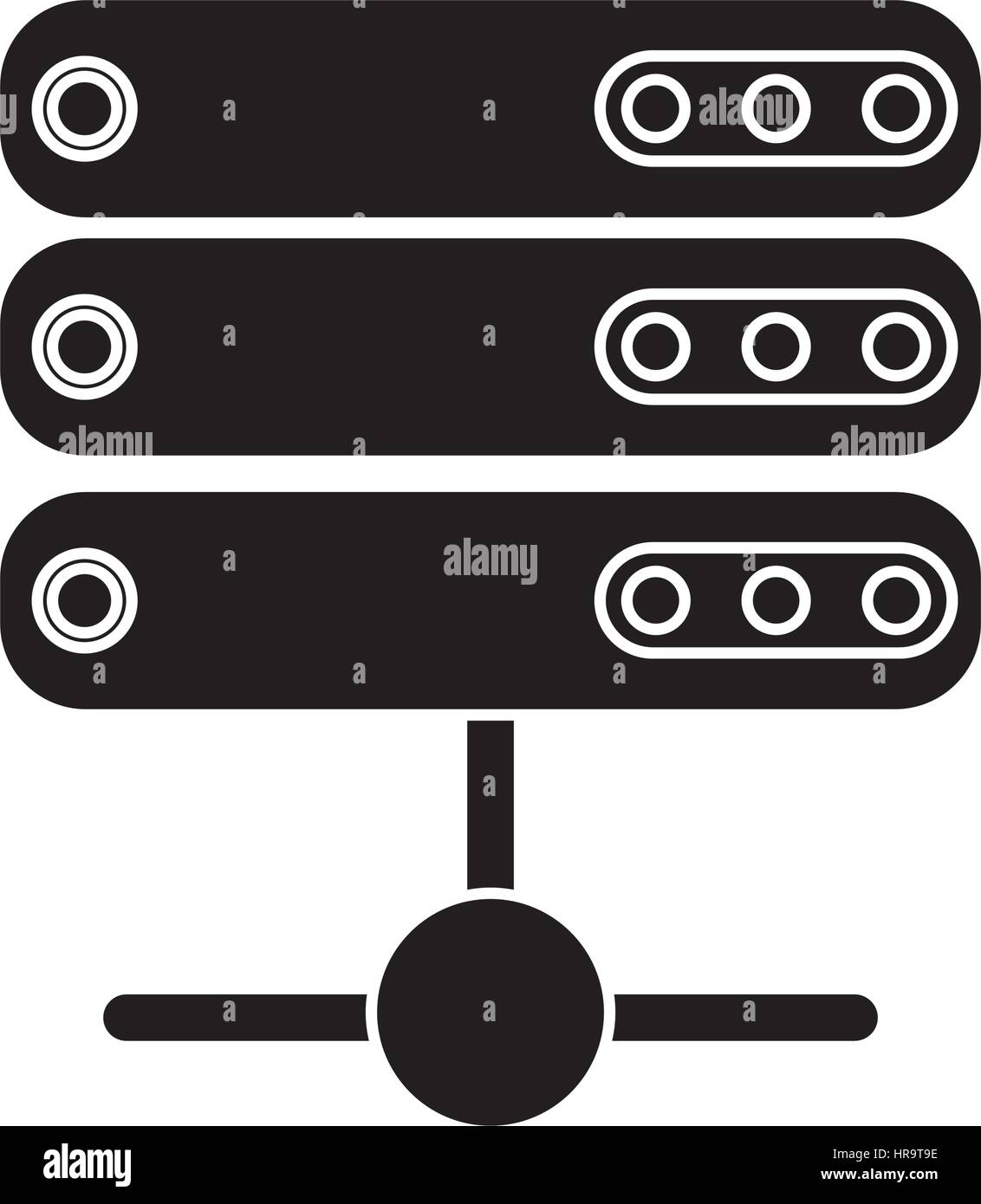 data server technology system pictogram Stock Vector Image & Art - Alamy