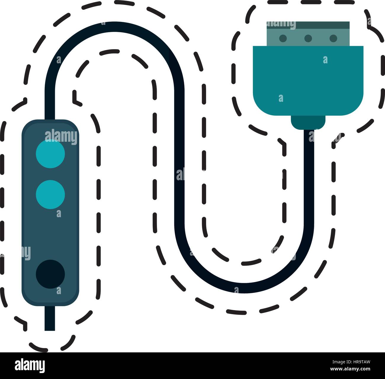cartoon computer cable connection plug Stock Vector Image & Art - Alamy